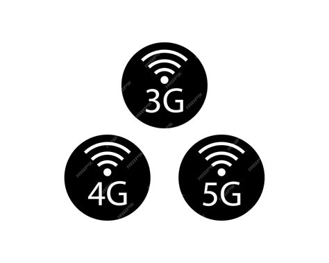 Premium Vector 3g 4g 5g Icon Design Isolated On White Background