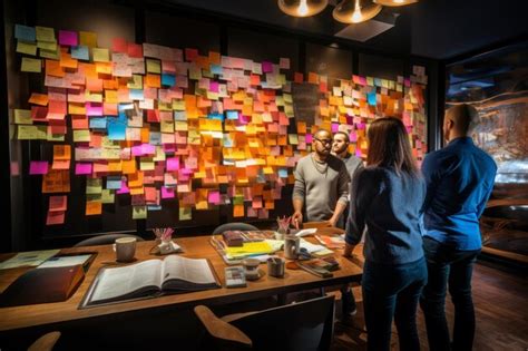 Premium Ai Image Design Team Collaborating In A Brainstorming