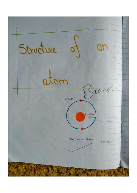 SOLUTION Grade 7 Science Topic Structure Of An Atom With Diagrams Studypool