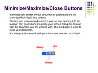 Windows Basic Computer Skills PPT