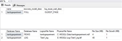 Основы журнала транзакций в Sql Server Sql Ex Blog