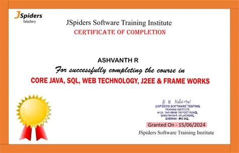 Ashvanth R On Linkedin Qspiders Development