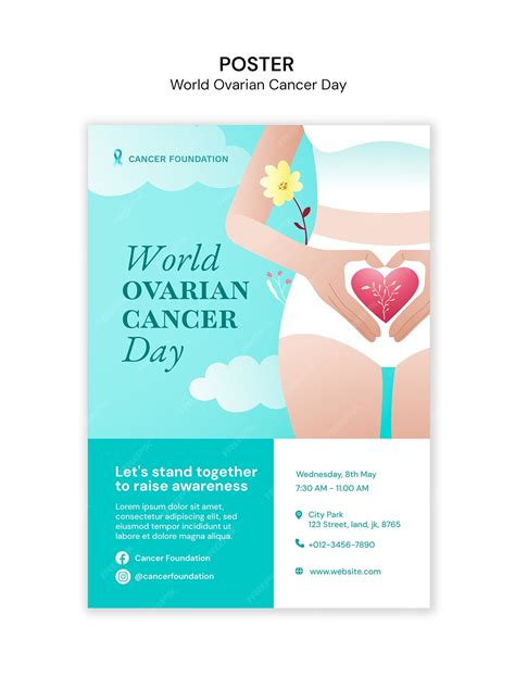 Premium Psd World Ovarian Cancer Day Awareness Template