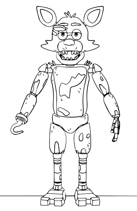 Картинки фнаф раскраска