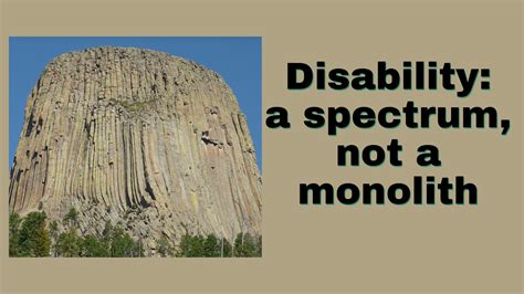 Disability Is A Spectrum Not A Monolith