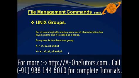 Unix Groups Youtube