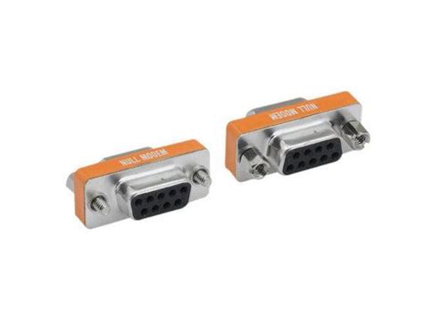 Kentek Mini DB9 Female To Female F F Serial AT Null Modem Mini Adapter Gender Changer Coupler RS