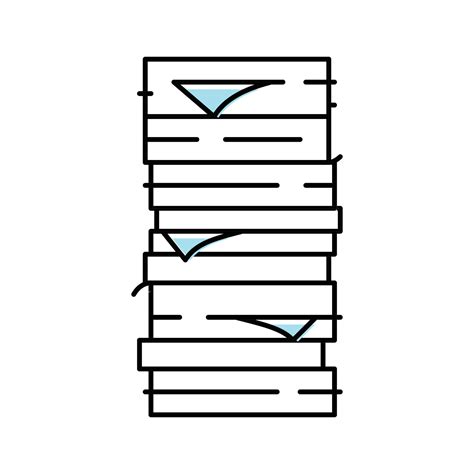Stack Paper Document Color Icon Vector Illustration 21245362 Vector Art At Vecteezy