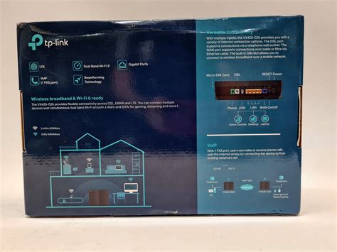 Lot A Tp Link Ax5400 Hybrid Wi Fi 6 Modem Router With Voip
