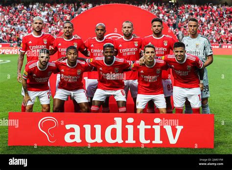 Sl Benfica Squad During The Portuguese League Football Match Between Sl