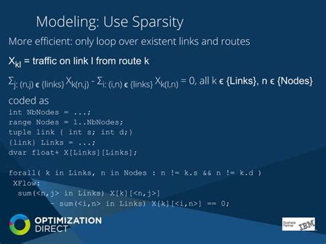 Cplex Optimization Studio Modeling Theory Best Practices And Case
