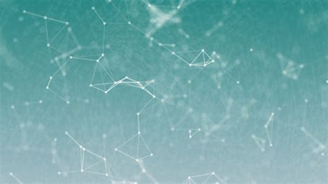 3d 추상 흰색 지오메트리는 와이어 프레임 네트워크를 비행하고 파란색 배경에 점 공간을 연결합니다 보안 미래 지향적 인 컴퓨터와 과학 개념 추상 기술 그래픽 디자인