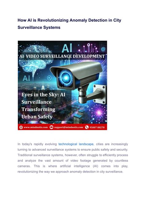 Ppt How Ai Is Revolutionizing Anomaly Detection In City Surveillance Systems Powerpoint