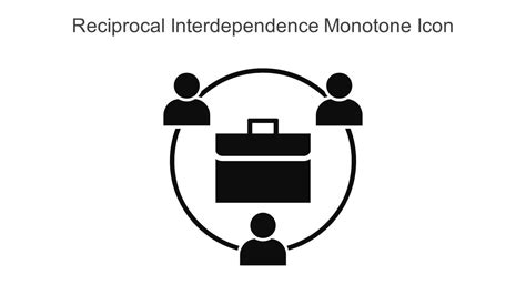 Reciprocal Interdependence Monotone Icon In Powerpoint Pptx Png And Editable Eps Format Ppt Example