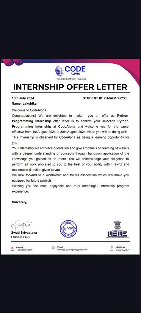 Lakshika Soni On Linkedin Internship Careeropportunity Professionaldevelopment Learning