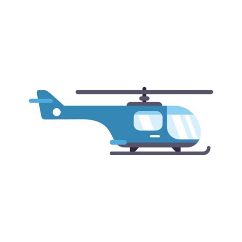 Blue Helicopter Flying In Clear Sky With Rotating Blades 52627644 Vector Art At Vecteezy