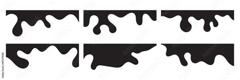Website Border Web Page Divider Shapes Set Of Separator Footers