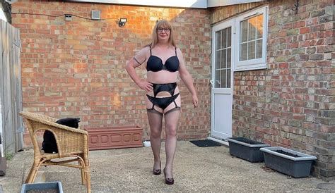 Sexy Black Lingerie Bra Panties Stockings And Suspenders