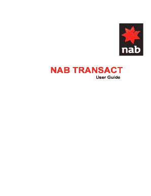 Fillable Online Welcome To NAB Transact Fax Email Print PdfFiller