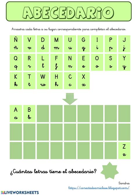 El Abecedario Worksheet