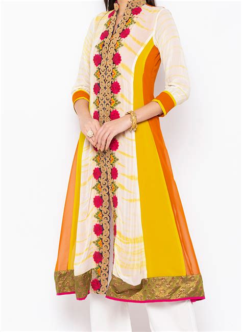 Buy Trendy Orange Kurta Sets Online At Cbazaar