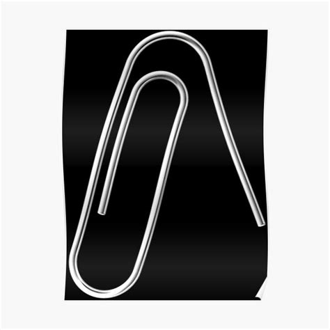 Funny Tech Support Sysadmin Computer Nerd Paperclip Reset Poster For