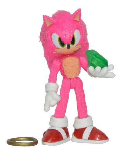 Figura Sonic Rosa The Hedgehog Con Aro Y Diamante Envío Gratis