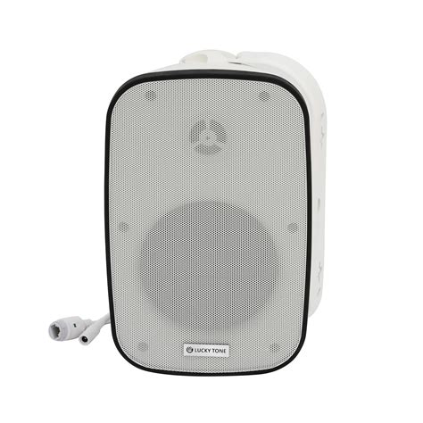 Outdoor Ip Abs Dante Network Inch W Two Way Wall Speaker With Poe Power Supply Wall