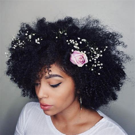 Flowers In Natural Hair Inspiration [site Name] Essence