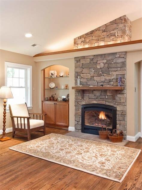 Small Stone Fireplace Surround