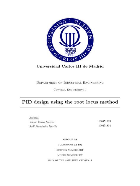 Lab 2 Control Pdf Control Theory Electrical Engineering