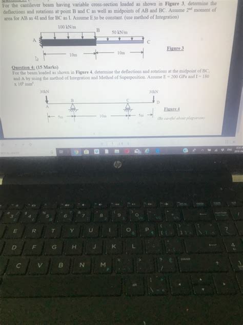 Solved For The Cantilever Beam Having Variable Cross Section
