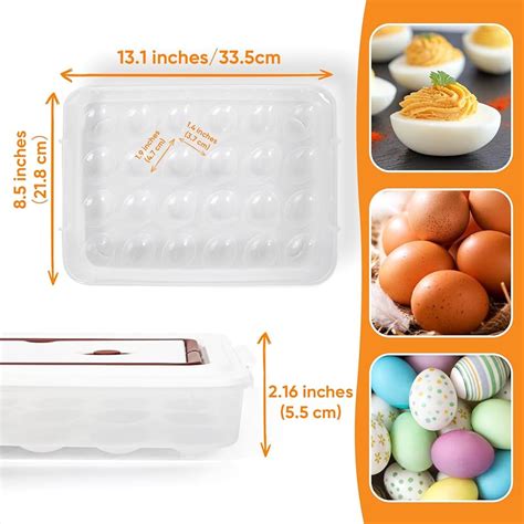 Deviled Egg Tray With Lid Deviled Egg Containers With Lids Set Of 2