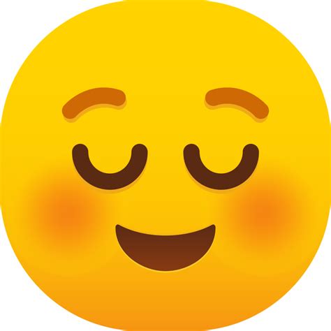 Relieved Face Emoji On Emojidex 1033