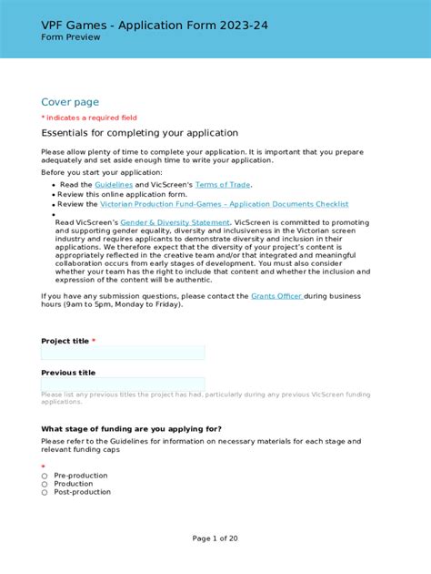 Fillable Online Vpf Games Application Form 2023 24 Fax Email Print Pdffiller