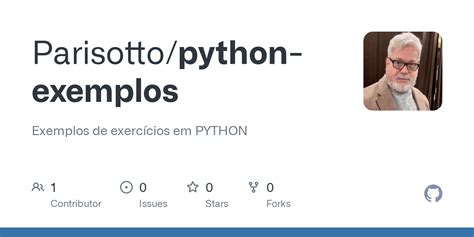 Github Parisottopython Exemplos Exemplos De Exercícios Em Python