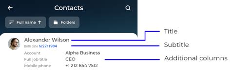 Set Up Section List Of The Mobile Application Creatio Academy