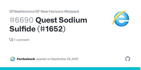 Quest Sodium Sulfide 1652 Issue 6690 GTNewHorizons GT New