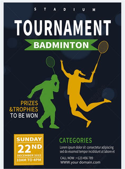 배드민턴 스포츠 전단지 포스터 이미지 사진 466867995 무료 다운로드