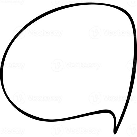 Text Bubble Doodle 14386587 Png