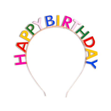 선물데이 레터링생일머리띠 대 해피벌스데이파스텔 파티용품