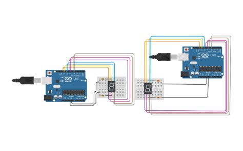 Circuit Design Copy Of Arduino 7 Segment Display Tinkercad