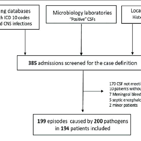 Flow Chart Icd International Classification Of Diseases Cns