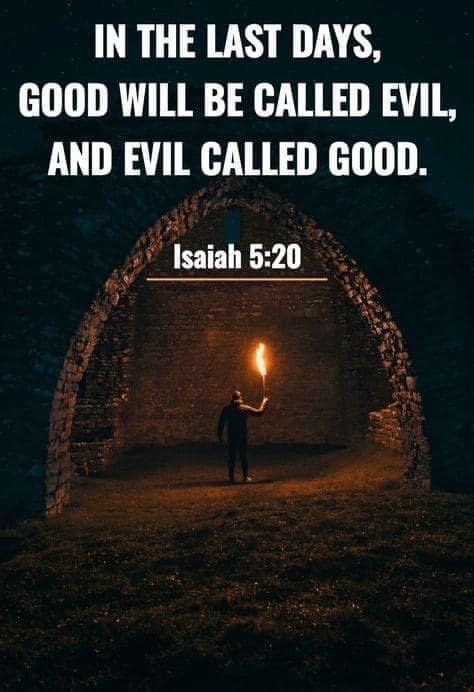 Isa 520 Nkjv Woe To Those Who Call Evil Good And Good Evil Who