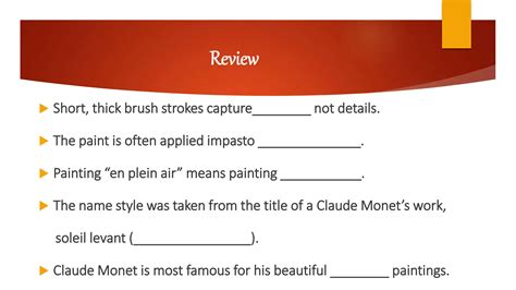 Mapeh Grade 10 Lesson Impressionism Art Q1 Pptx
