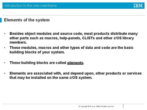 Introduction To The New Mainframe Zos Basics Chapter