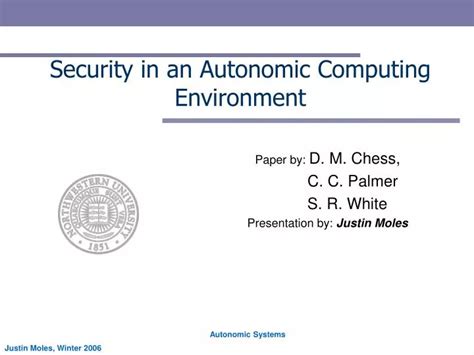 Ppt Security In An Autonomic Computing Environment Powerpoint