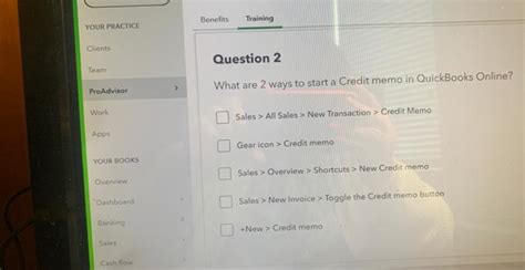 solved what are 2 ways to start a credit memo in quickbooks
