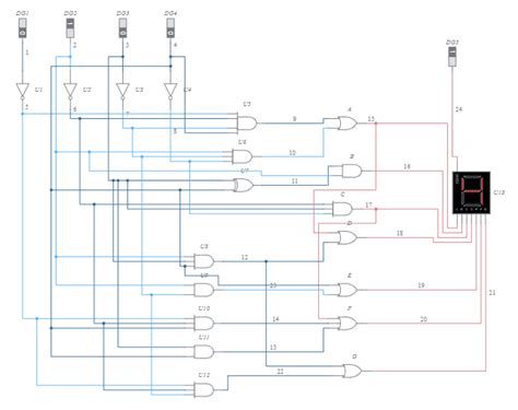 7 Segment Display Indicator Multisim Live