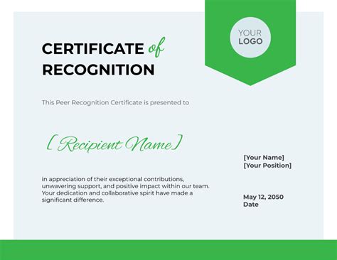 Peer Recognition Certificate Hr Template Edit Online And Download
